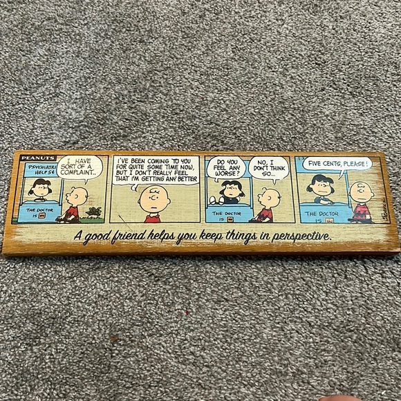 Peanuts | Accents | Charlie Brown Snoopy With Good Friends Plaque 6 14 ...